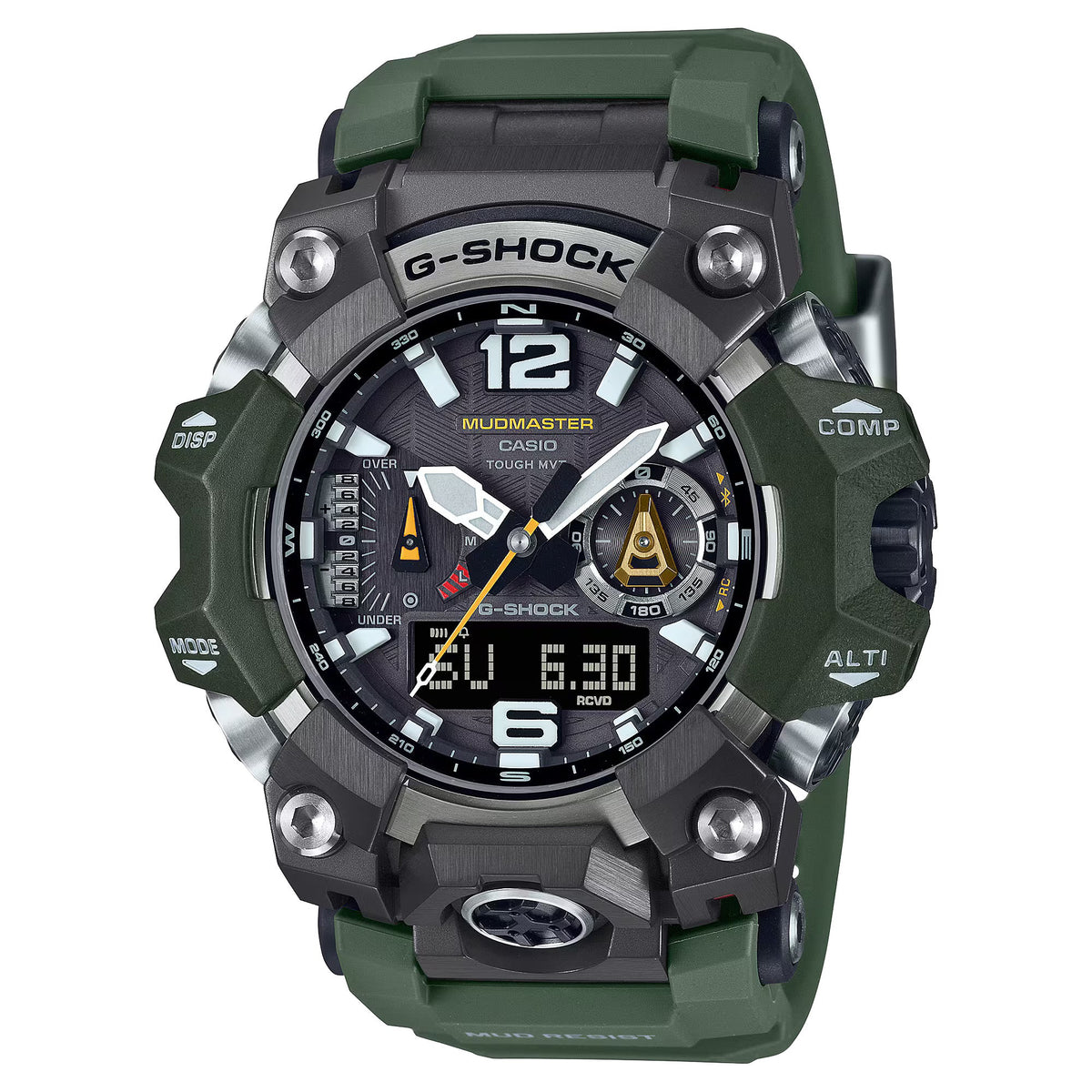 Casio G-Shock MUDMASTER Bluetooth Solar Gray Ion-Plated Mens Watch ...