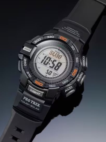 Casio PRO TREK Tough Solar Altimeter Barometer Thermometer watch PRG27 ...