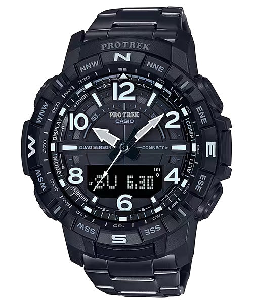 Casio Pro Trek Bluetooth Quad Sensor Titanium Mens Watch PRTB50YT-1 ...