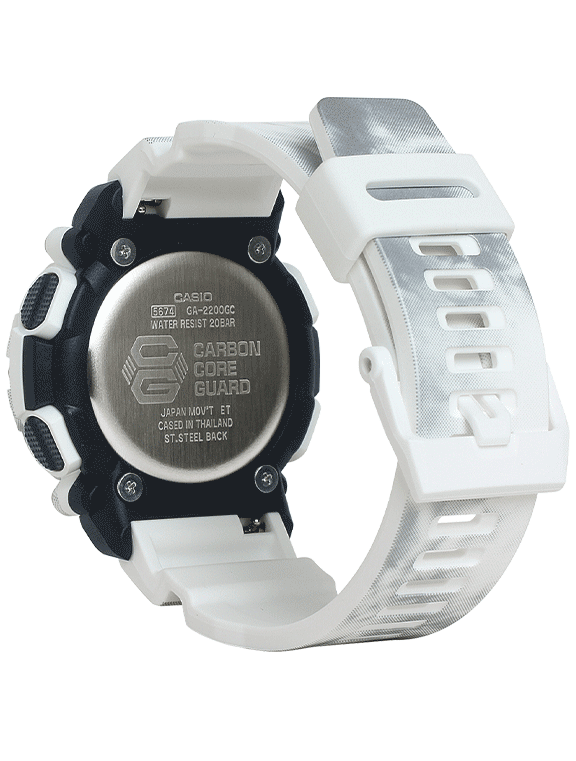 Casio G-Shock Limited Edition SNOW CAMOUFLAGE Watch GA2200GC-7A | Free ...