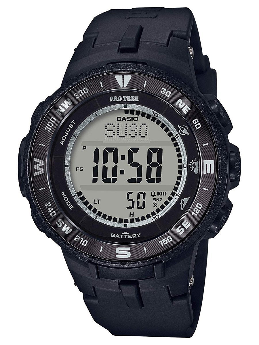 Casio ProTrek Triple Sensor Solar Mens Black Digital Watch PRG330-1 ...